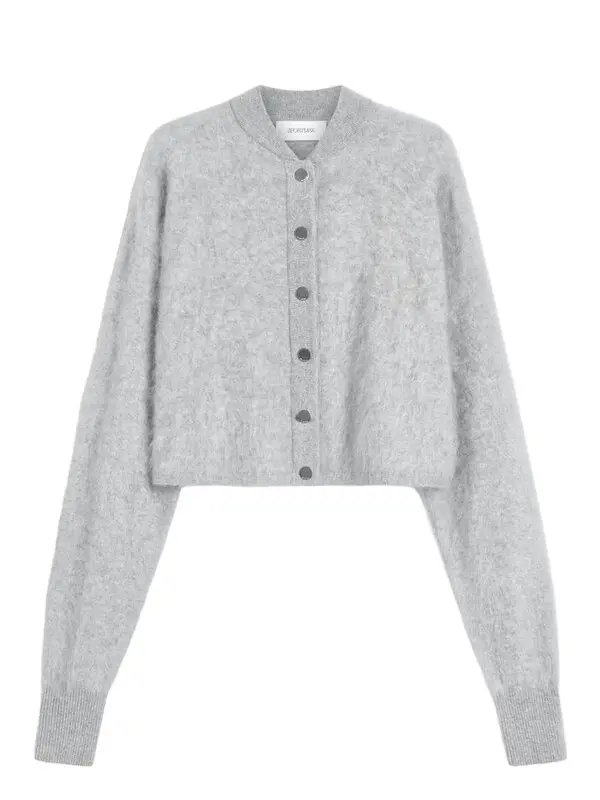 Max Mara Boxy-fit Cashmere Bomber Jacket - Medium Grey