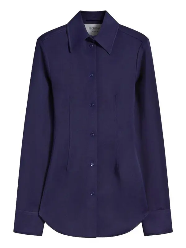 Max Mara Fitted Shirt - Dark Violet