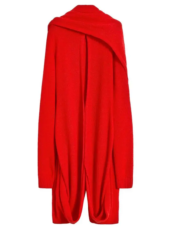 Max Mara Bouclé Knit Dress - Red