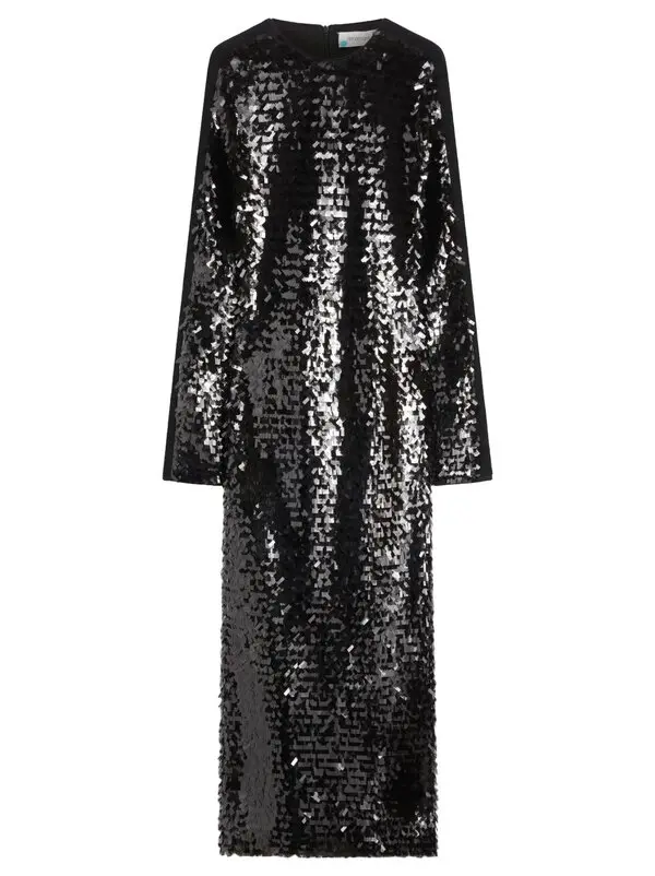 Max Mara Sequin-adorned Jersey Dress - Black