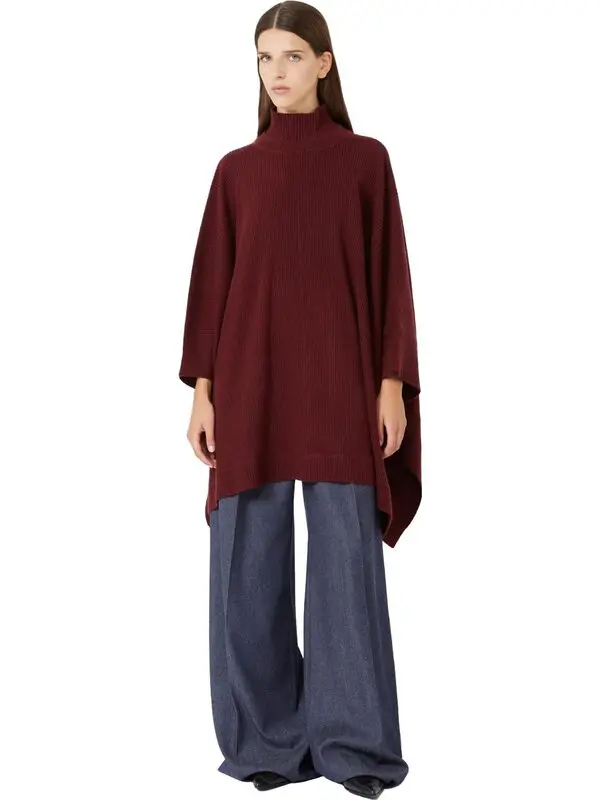 Max Mara Cashmere Cape - Raspberry