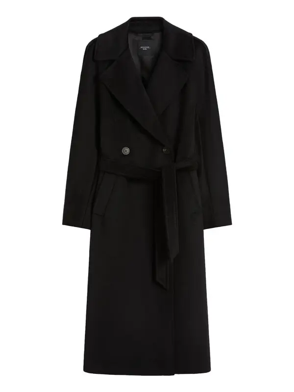 Max Mara Wool Midi Coat - Black