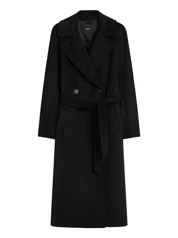 Max Mara Wool Midi Coat - Black