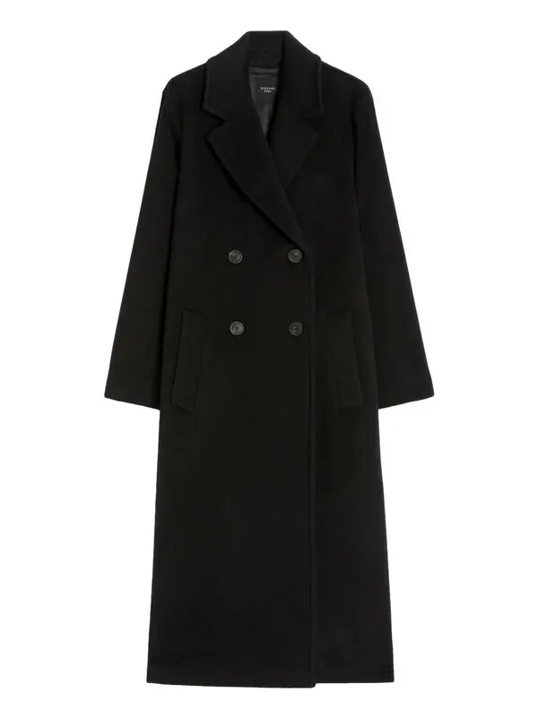 Max Mara Wool And Alpaca Double-breasted Coat - Black
