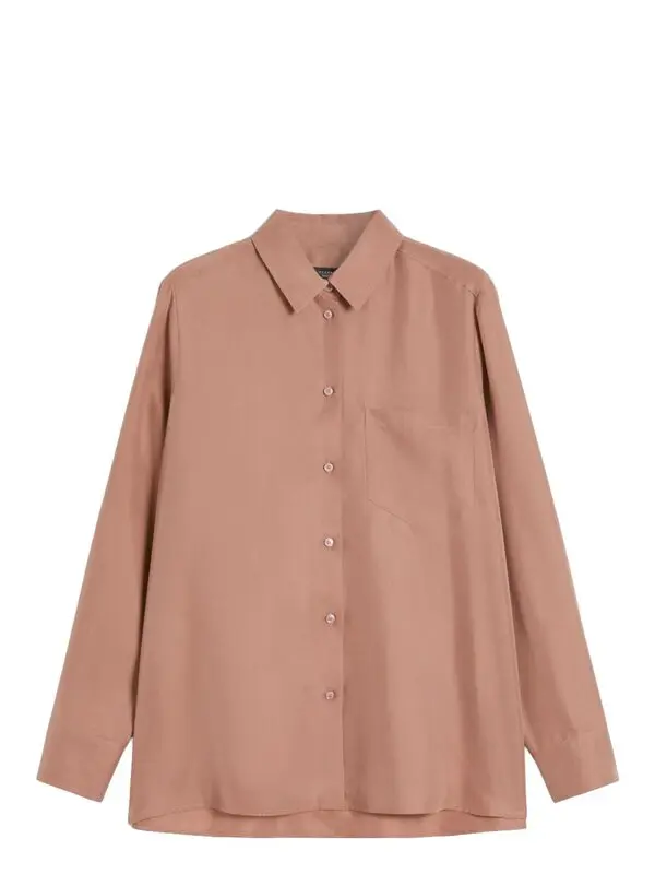 Max Mara Washed Silk Shirt - Antique Rose