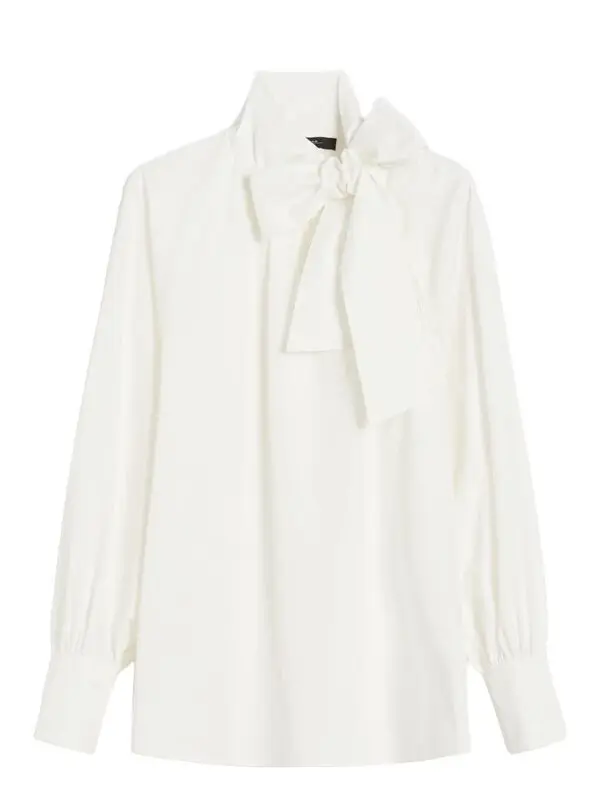 Max Mara Cotton Poplin Blouse - Optical White