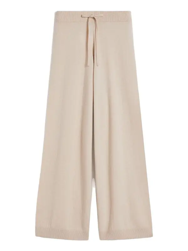 Max Mara Wool And Cashmere Knit Trousers - Beige