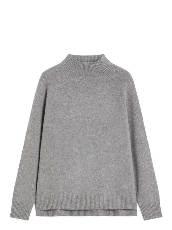Max Mara Cashmere Turtleneck Jumper - Medium Grey