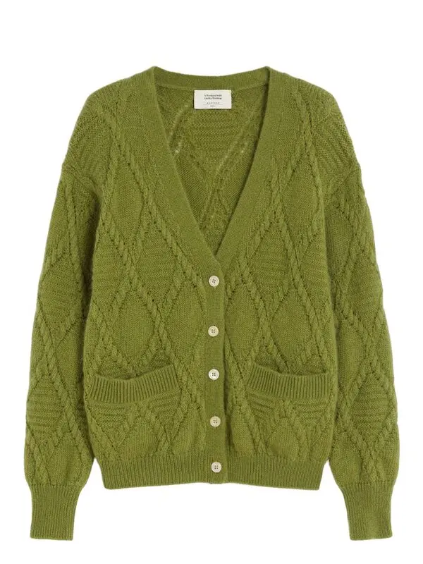Max Mara Mohair-blend Cardigan - Green