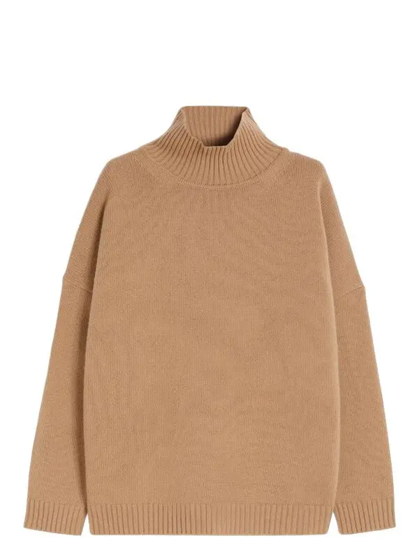 Max Mara Wool Turtleneck Jumper - Camel