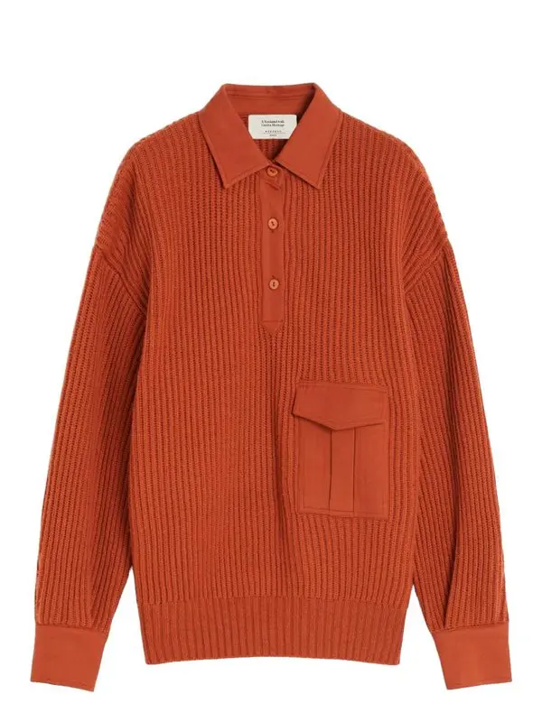Max Mara Wool And Cashmere Pullover - Rust