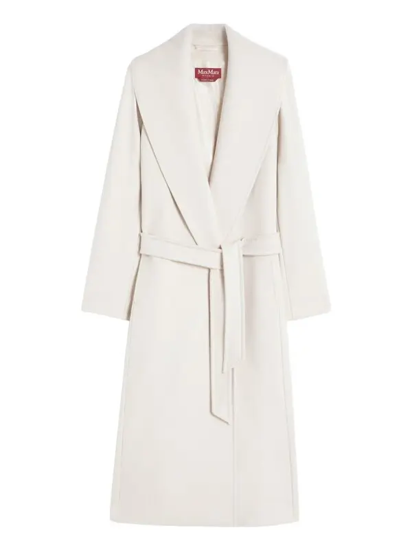 Max Mara Pure Virgin Wool Broadcloth Coat - Beige