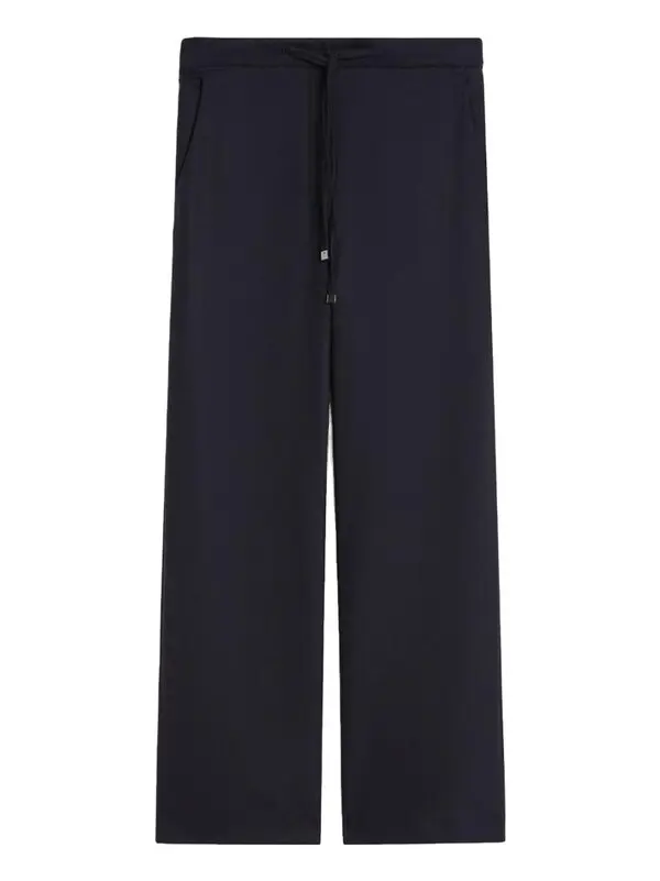 Max Mara Wool Flannel Joggers - Midnightblue