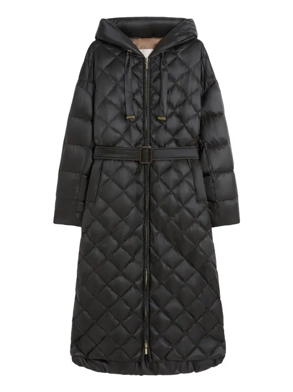 Max Mara Quilted Down Jacket - Black