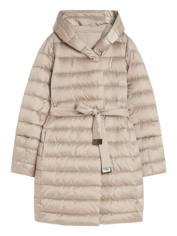 Max Mara Reversible Water-repellent Satin Down Jacket - Beige