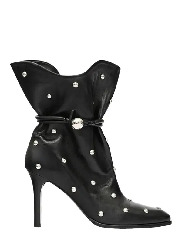 Isabel Marant Lolia Studded Leather Boots - Black
