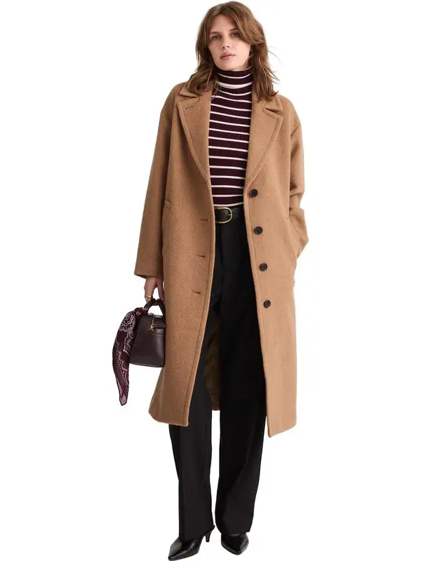 Madewell Alonzo Alpaca-wool Blend Coat - Camel
