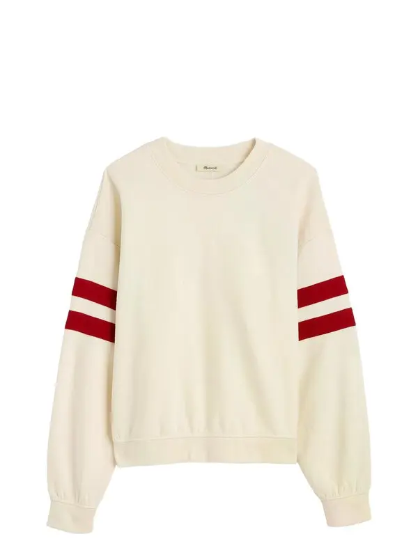 Madewell Crewneck Varsity Sweatshirt - Vintage Ivory