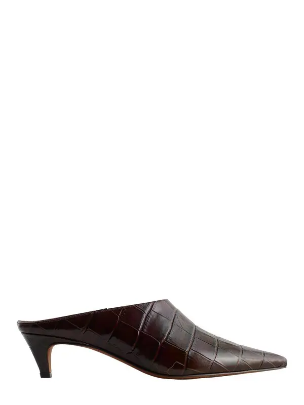 Madewell Emilie Heeled Mule - Chocolate Raisin