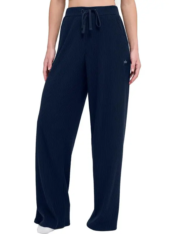 Alo Yoga Muse Wide Leg Pants - Navy