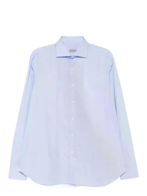 SARTORIO NAPOLI Striped Cotton Shirt - Blue