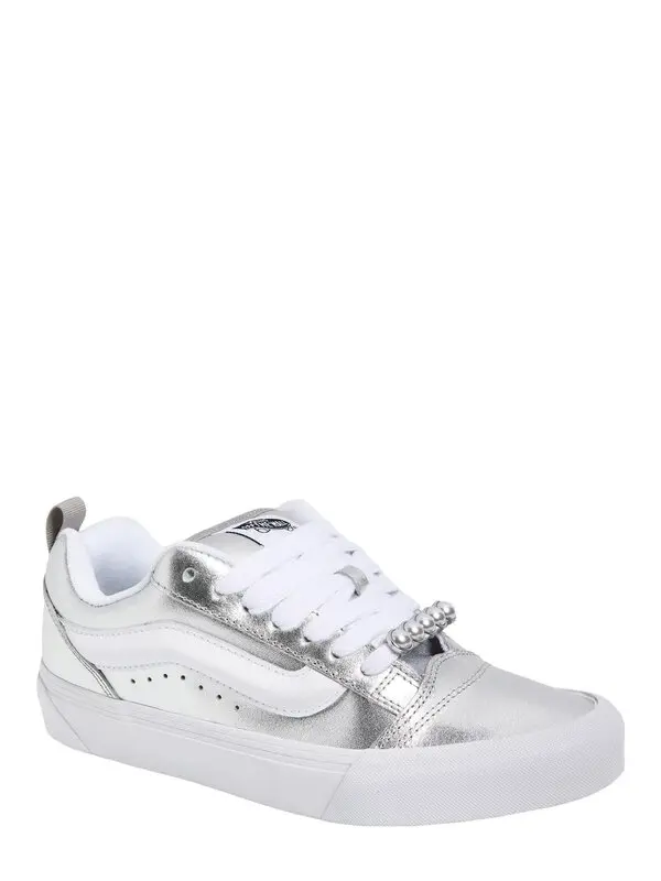 VANS Old Skool Sneaker - Metallic Leather Silver