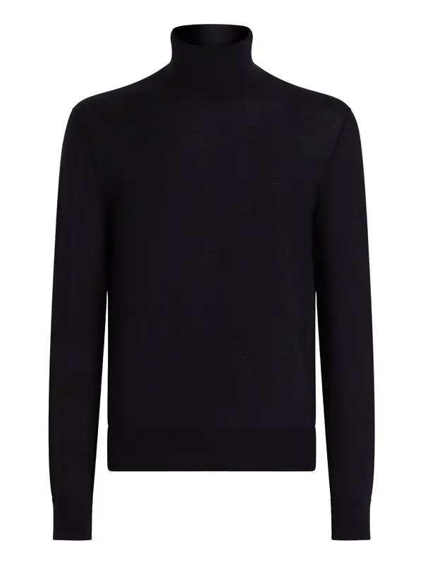 Dolce & Gabbana Cashmere Turtleneck Pullover - Blue