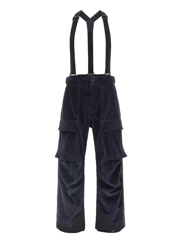 Moncler Corduroy Ski Dungarees - Blue