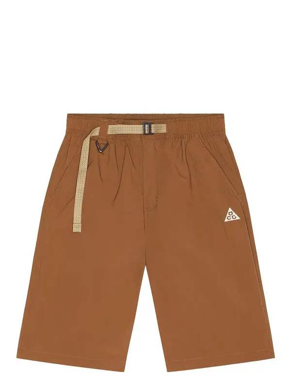 Nike Acg Uv Orb Short - Mosswood Brown & Summit White