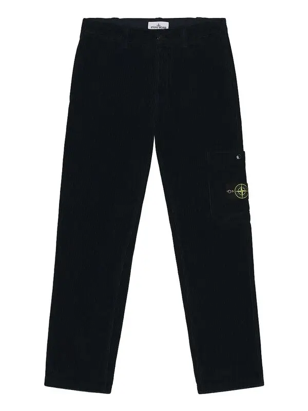Stone Island Corduroy Trousers - Navy Blue
