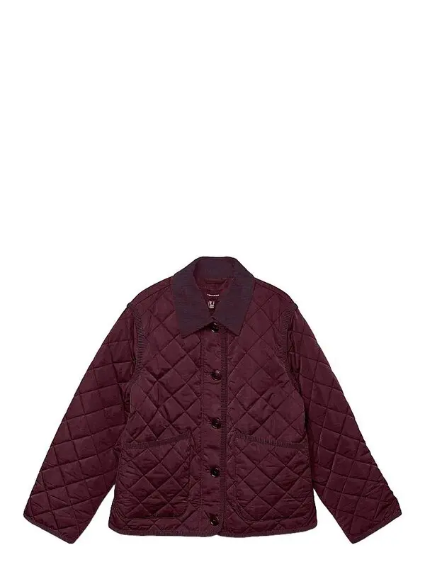 Vero Moda Emily Quilted Short Jacket - Wine