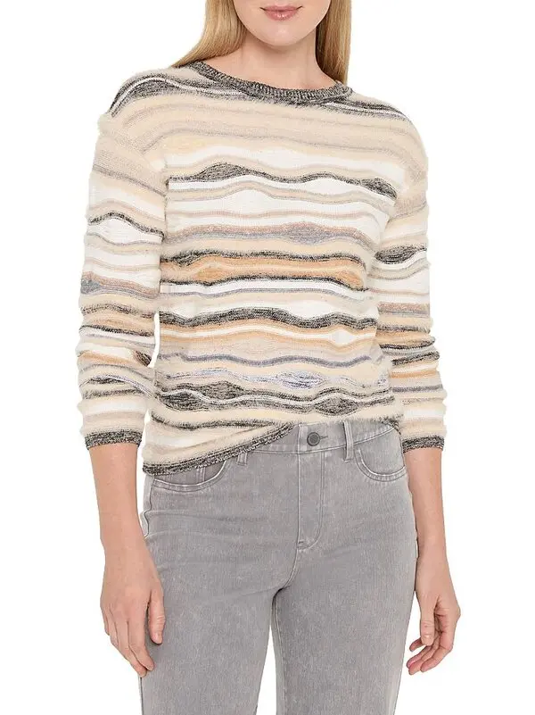 NIC+ZOE Odyssey Mix Sweater - Neutral Multi
