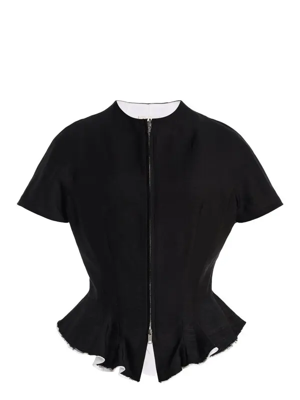 Staud Maelle Wool Top - Black