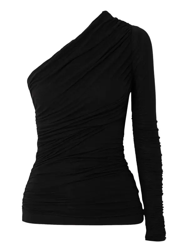 AGOLDE Annette One-shoulder Top - Black