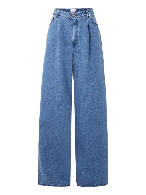 Gabriela Hearst Brenn High-rise Wide-leg Recycled Jeans - Blue