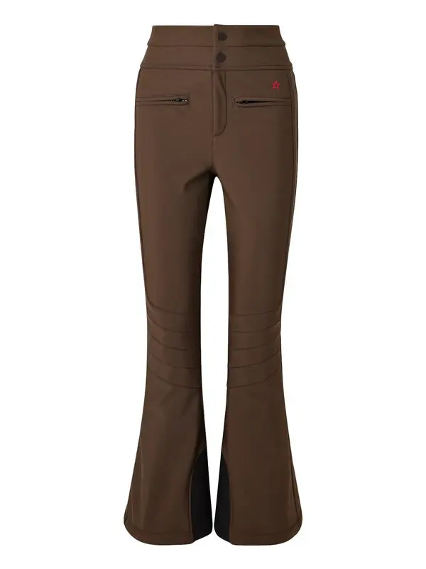 Perfect Moment Aurora Embroidered Bootcut Ski Pants - Brown