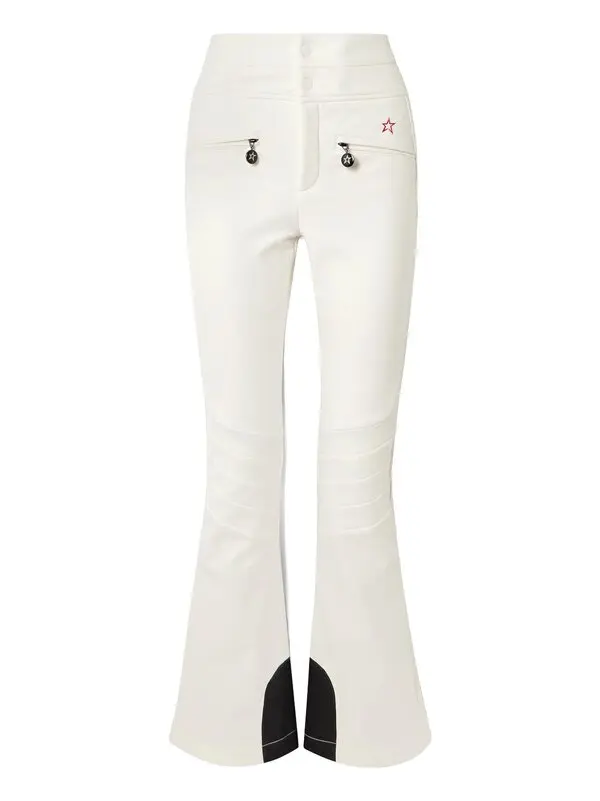 Perfect Moment Aurora Embroidered Bootcut Ski Pants - White