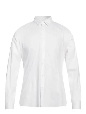 DANIELE ALESSANDRINI Shirt Size Cotton, Elastane - White
