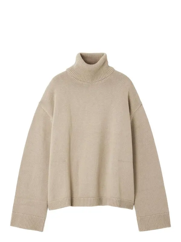 THE FRANKIE SHOP Rhea Turtleneck Sweater - Neutrals