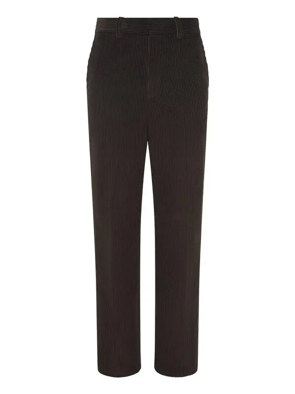 Gabriela Hearst Harold Cashmere Corduroy Trousers - Chocolate