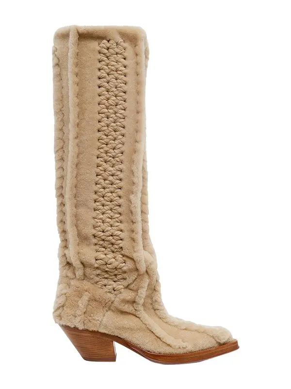 Gabriela Hearst Joseph Tall Shearling Boots - Natural