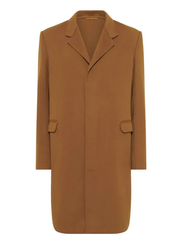 Gabriela Hearst Peter Recycled Cashmere Pea Coat - Yellow Ochre
