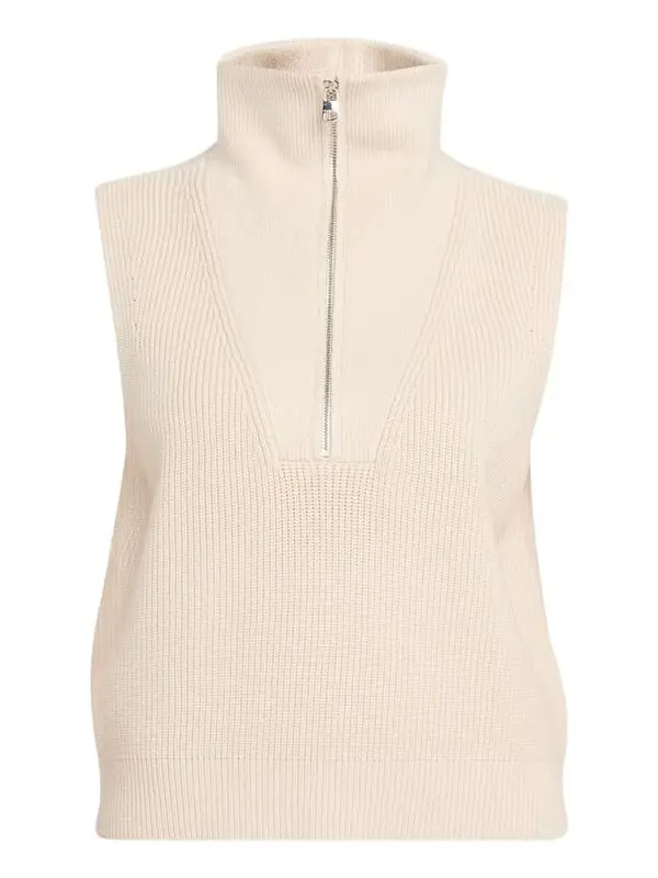 Varley Amina Knit Pullover Vest - Silver Bir