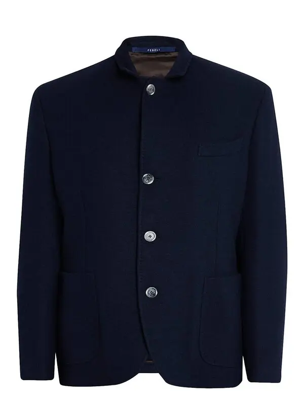 Fedeli Double-face Cashmere Chore Jacket - Navy