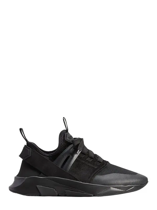 TOM FORD Jago Mesh And Leather Trainer Sneakers - Black
