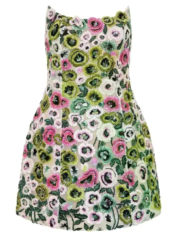 Rachel Gilbert Camden Mini Dress - Green