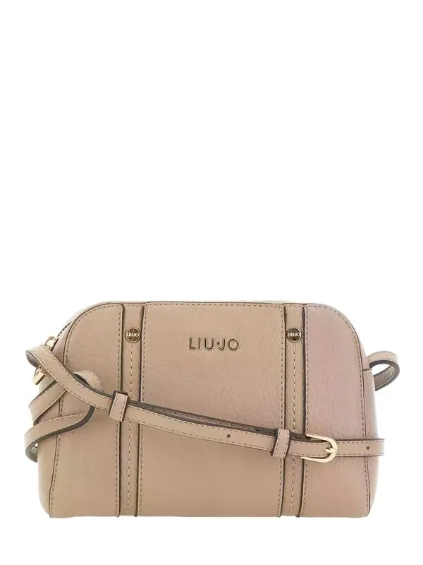 Liu Jo Hammered-effect Shoulder Bag - Neutrals