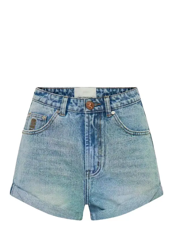 ONETEASPOON Bandit Denim Shorts - Blue