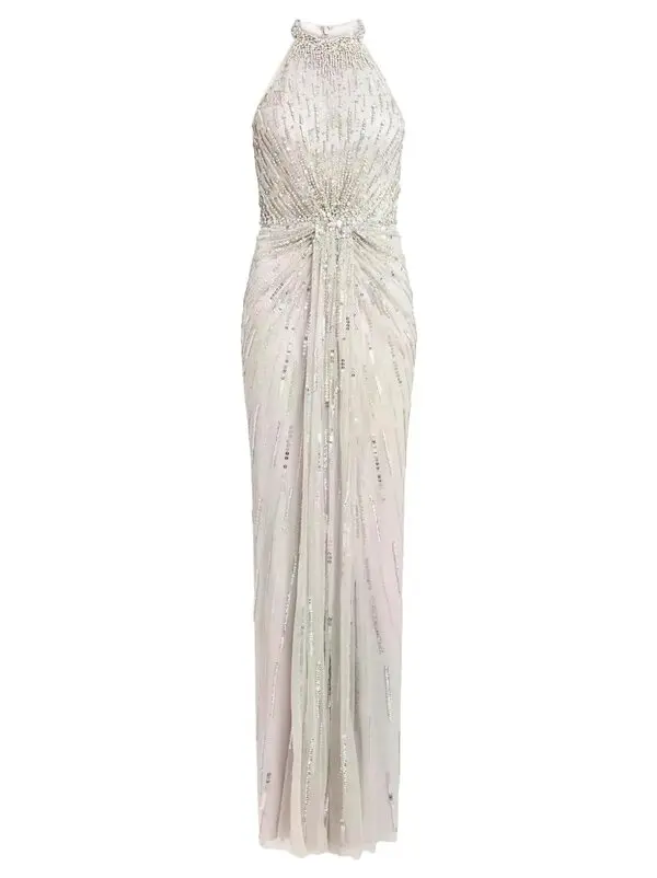 Jenny Packham Carmen Maxi Dress - Grey
