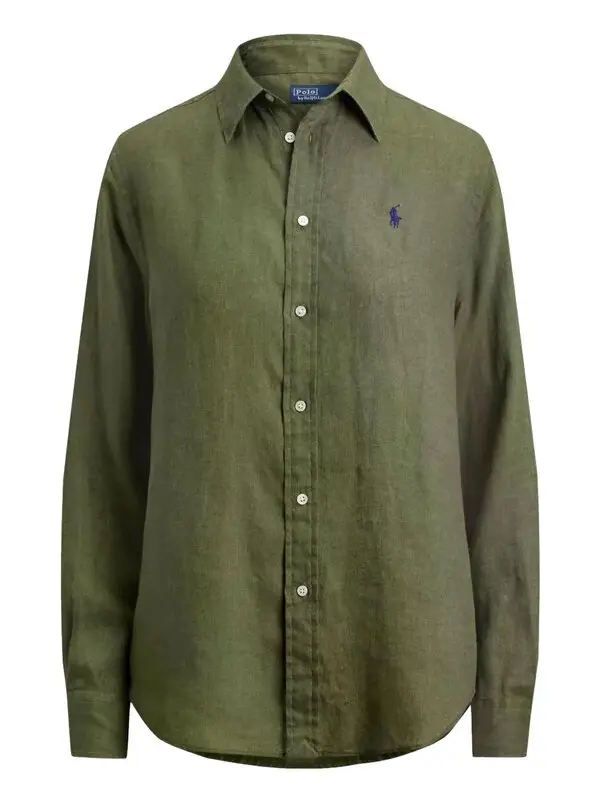 Polo Ralph Lauren Polo Pony Long-sleeved Shirt - Green